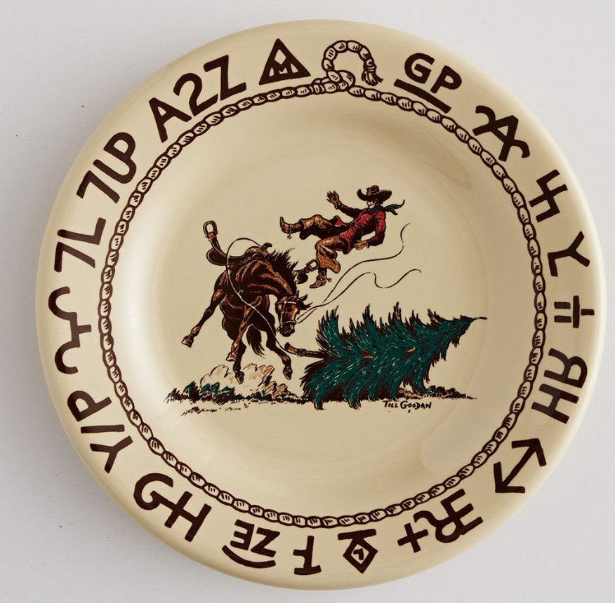 True West Christmas Dessert Plate – CowboyShop.com