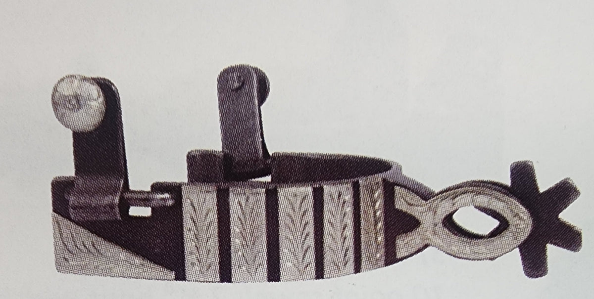 Professional's Choice 1" 6 Point Rowel Spur – CowboyShop.com