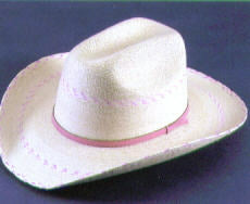 Kid's Pink Pinto Palm Leaf Hat – CowboyShop.com